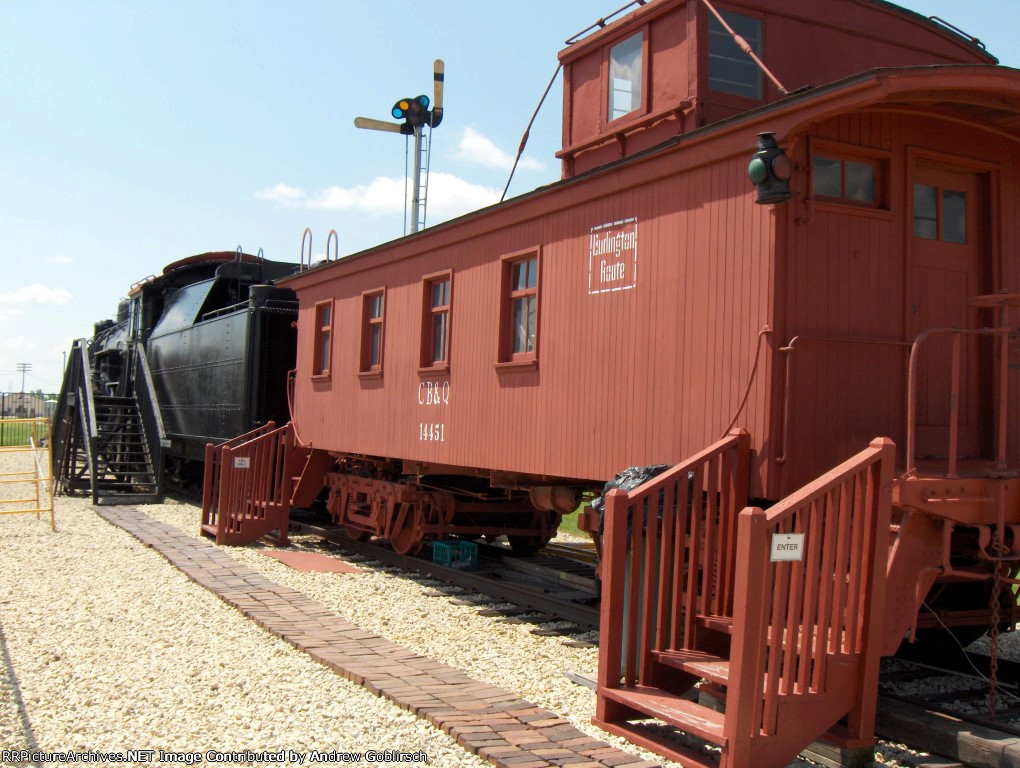 CB&Q 14451 behind with 4978